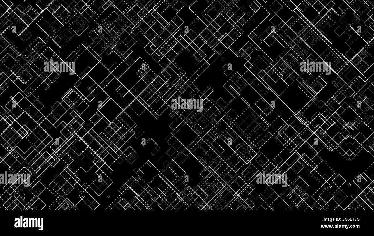 Computer generated cells of different sizes from thin lines. 3d ...