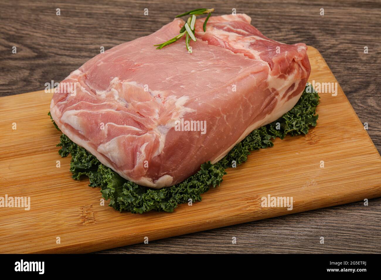 Raw Pork meat piece for cooking Stock Photo - Alamy