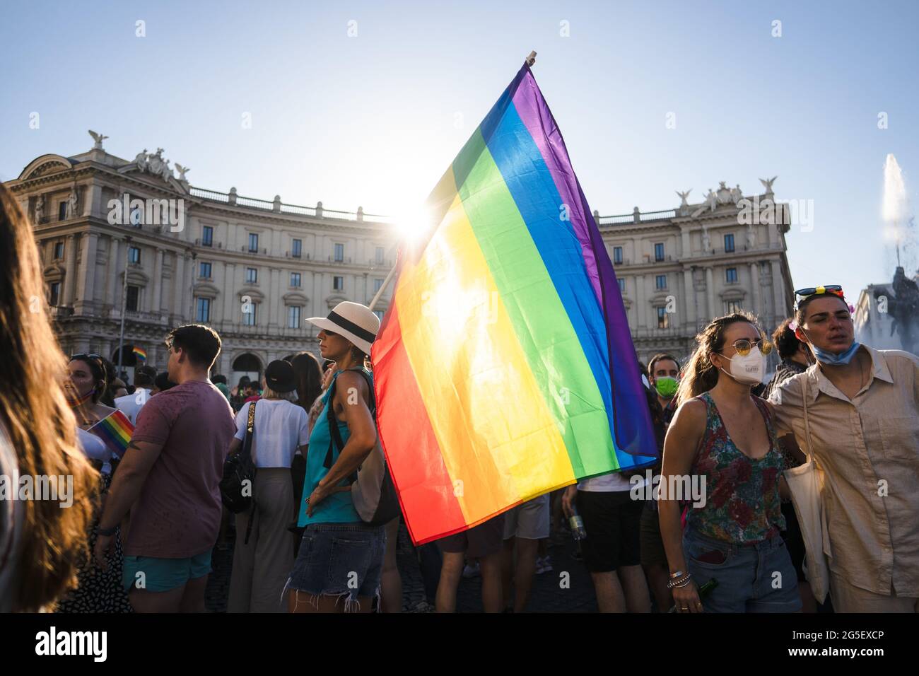 Gay pride rome hi-res stock photography and images - Alamy