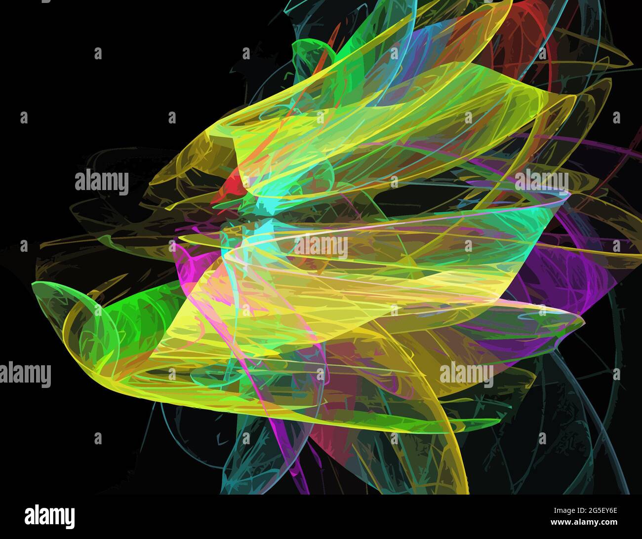 image of one Illustration of digital fractal Stock Photo - Alamy