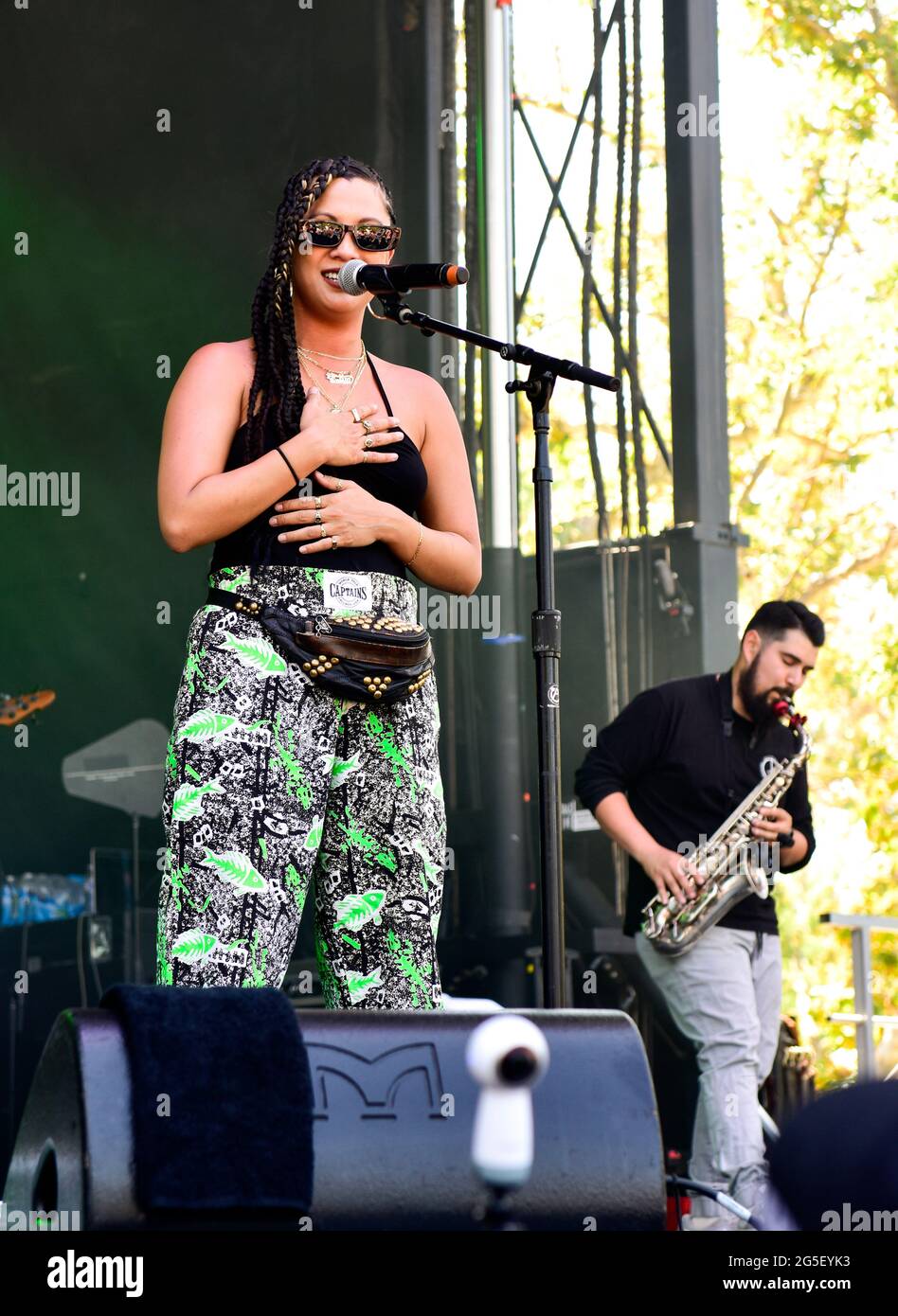Orange County, California, USA. 26th June 2021.The Band Eli-Mac ...
