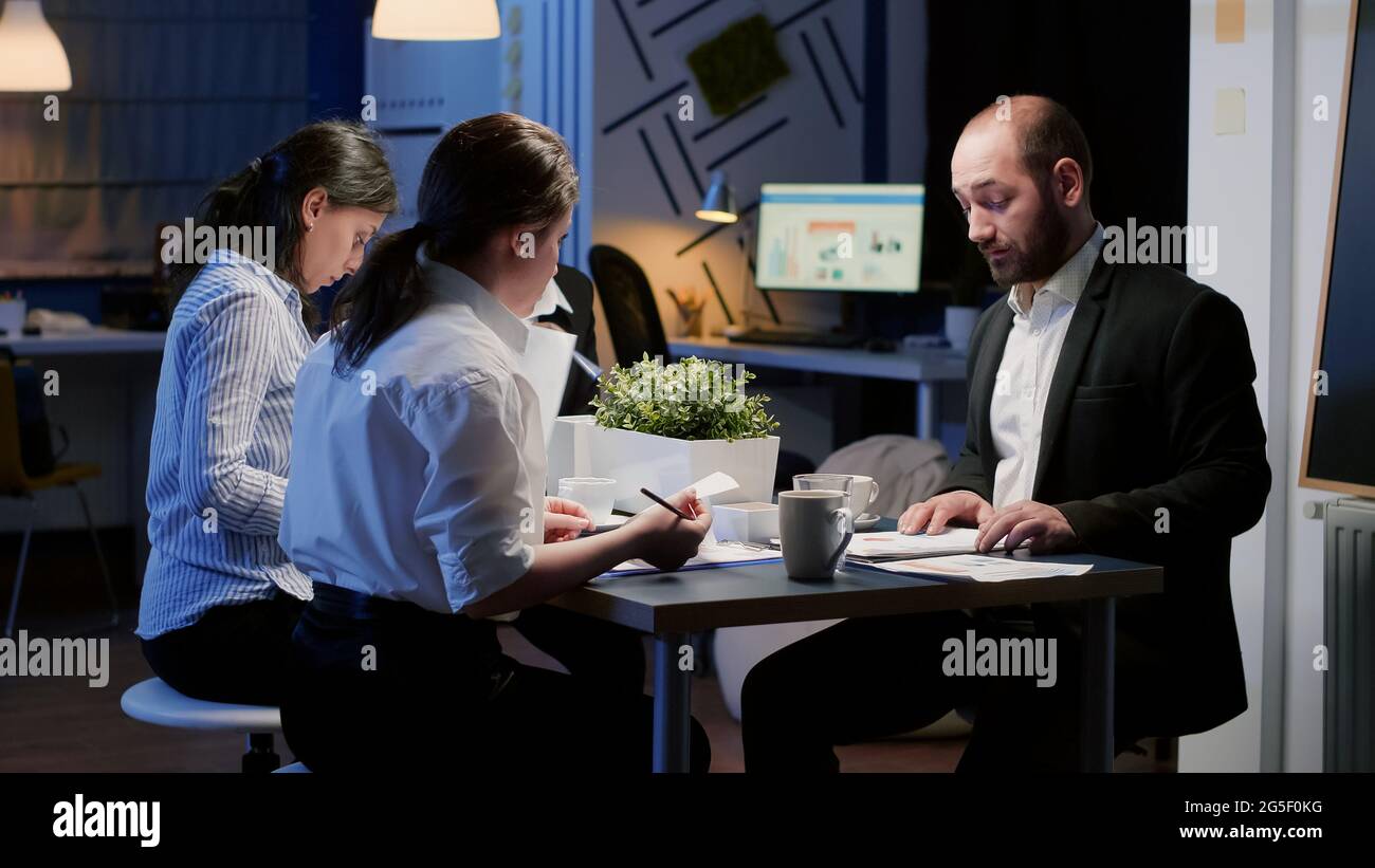 African american businesswoman planning company graphs presentation ...