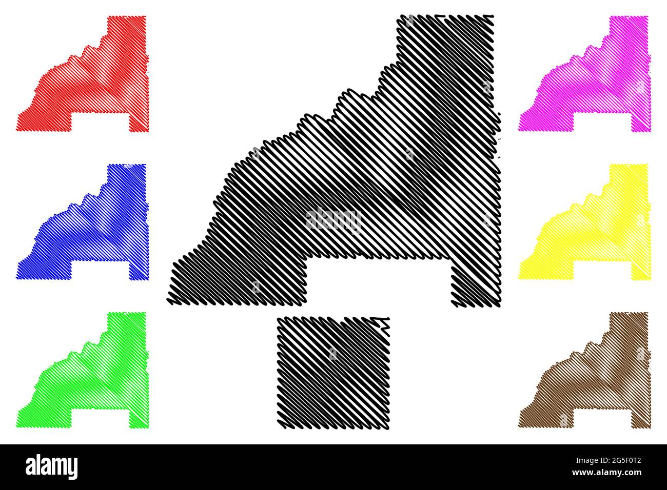 Barron wisconsin map Stock Vector Images - Alamy
