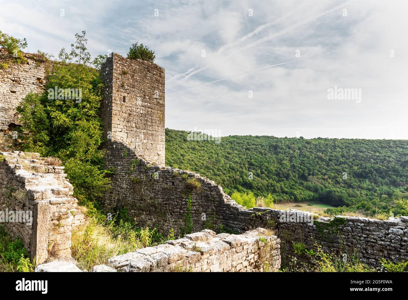 Castle Dvigrad in Istria, Croatia. Picturesque ruins Stock Photo - Alamy