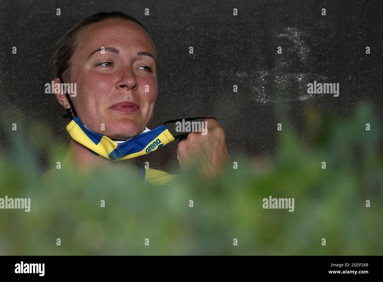 Rome, Italy. 25th June, 2021. Sarah Sjostrom of Sweden prepares to ...