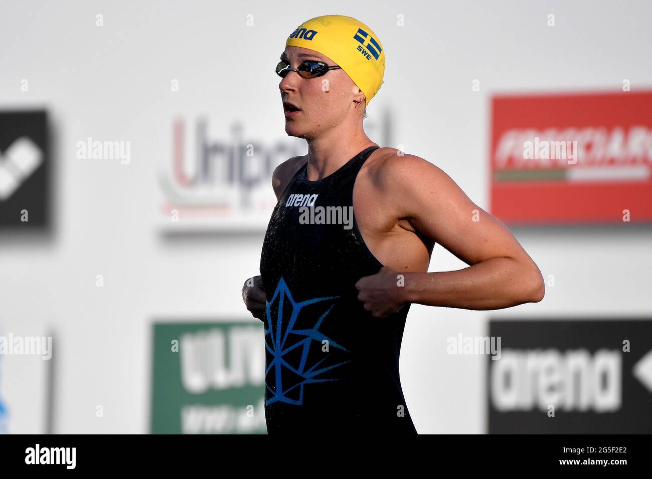 Rome, Italy. 26th June, 2021. Sarah Sjostrom of Sweden prepares to ...