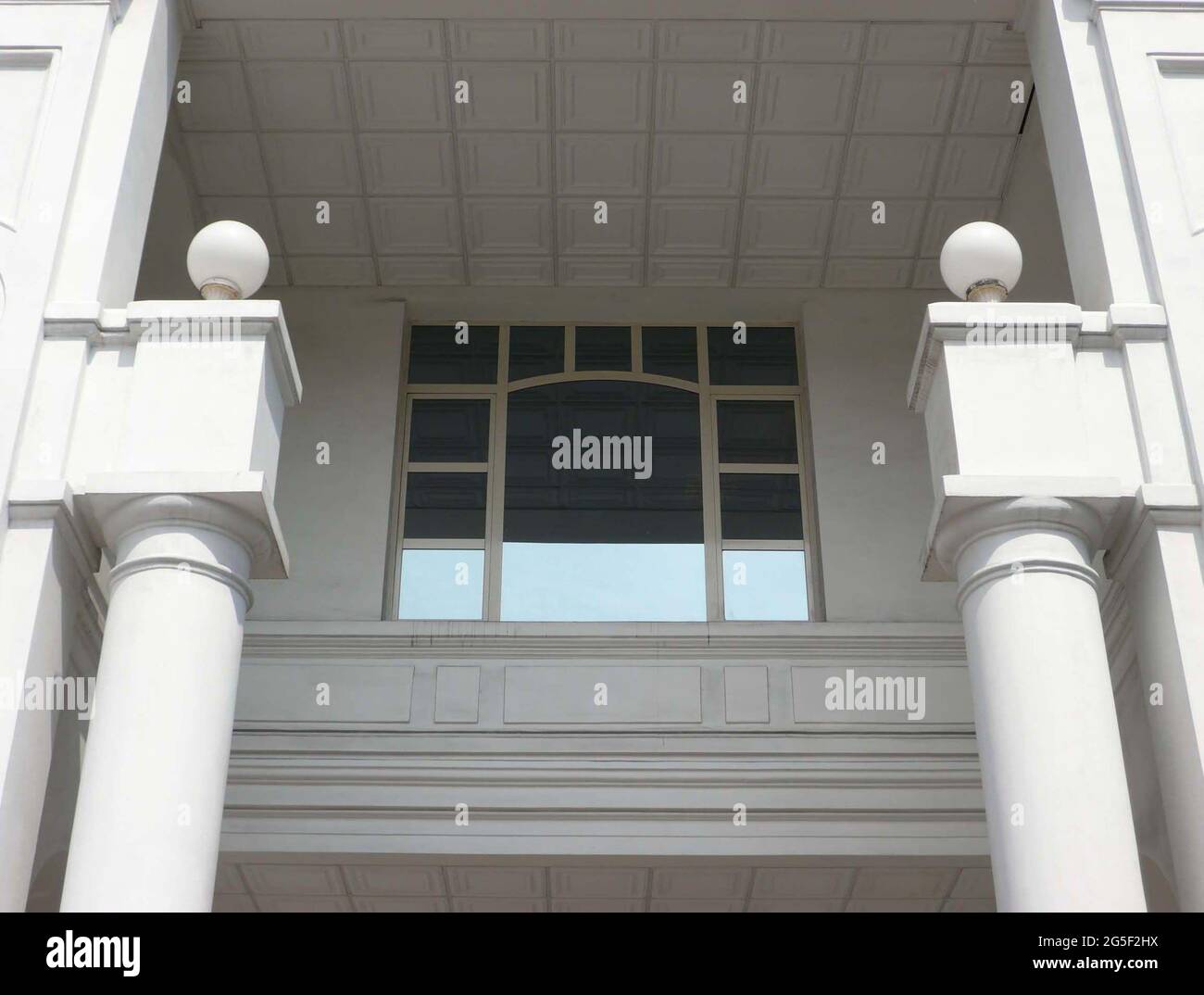 window of modern building in old style Stock Photo - Alamy