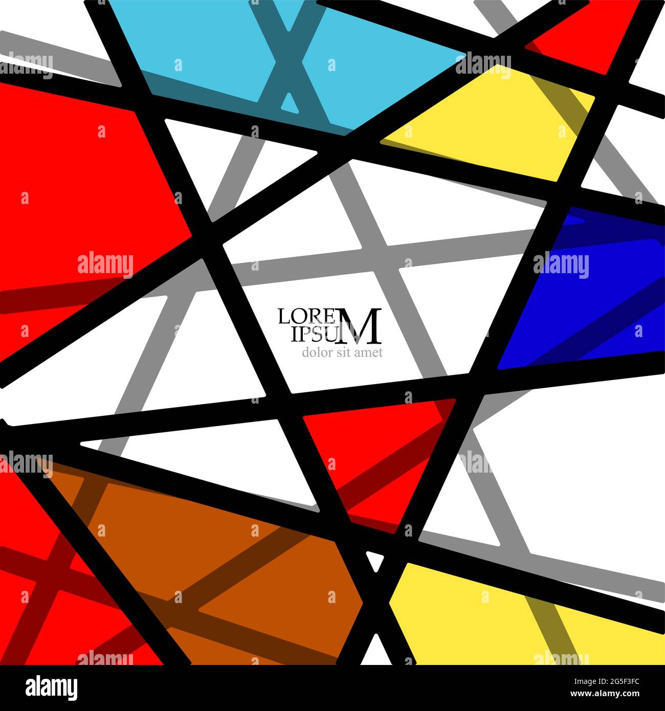 Background from triangles. Straight lines. Vector illustration Stock ...