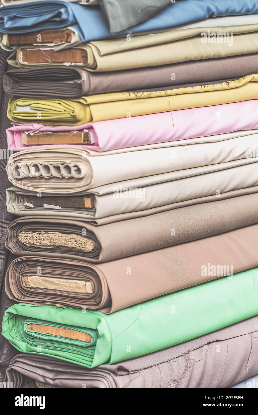 Fabric Rolls High Resolution Stock Photography and Images - Alamy