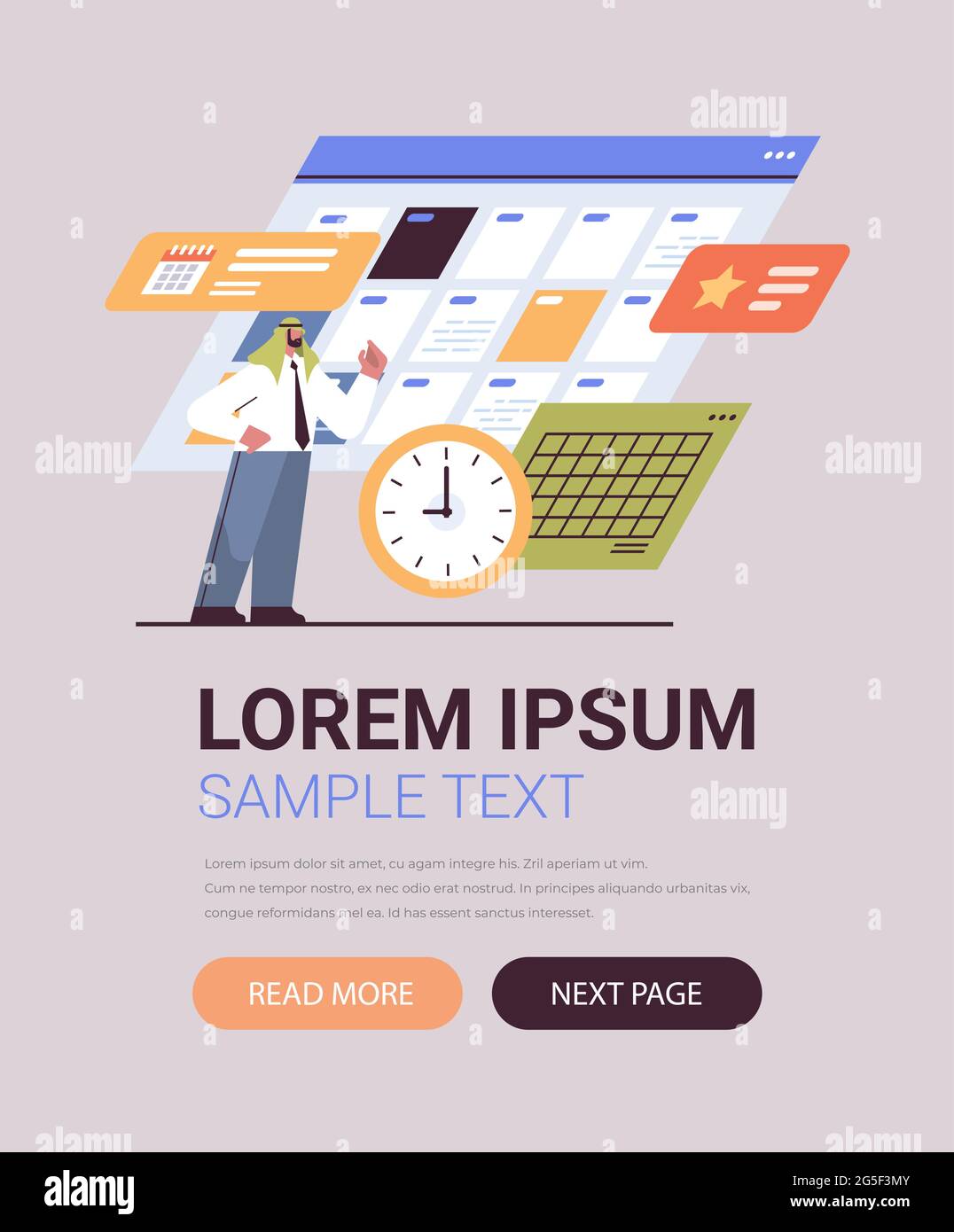 Employee scheduling app Stock Vector Images - Alamy