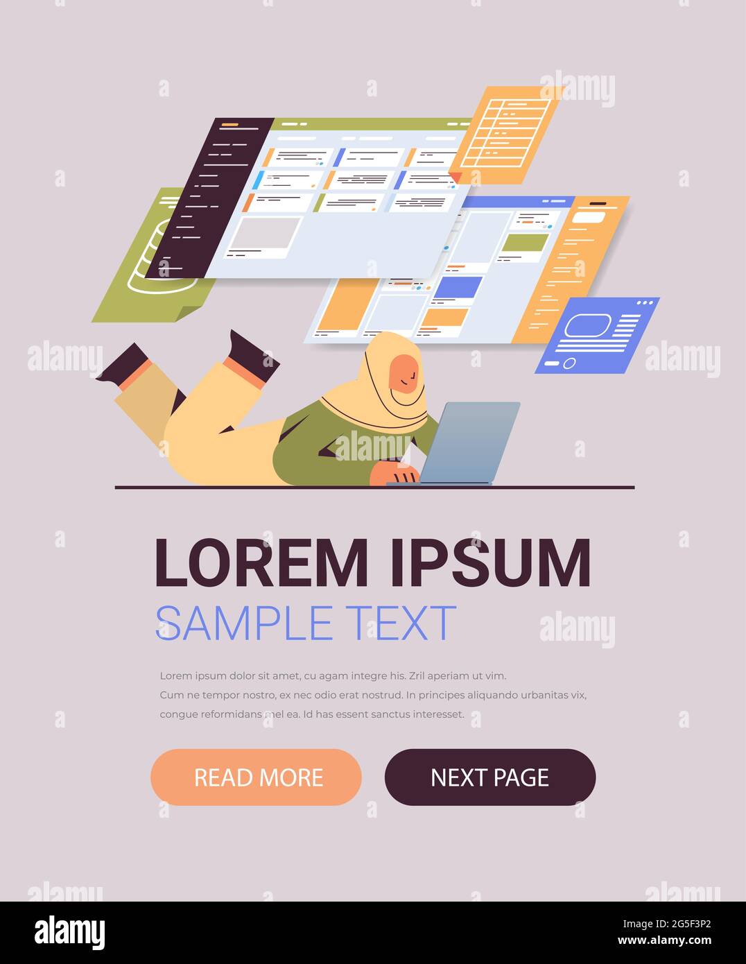 businesswoman analyzing data on virtual boards analysis process digital ...