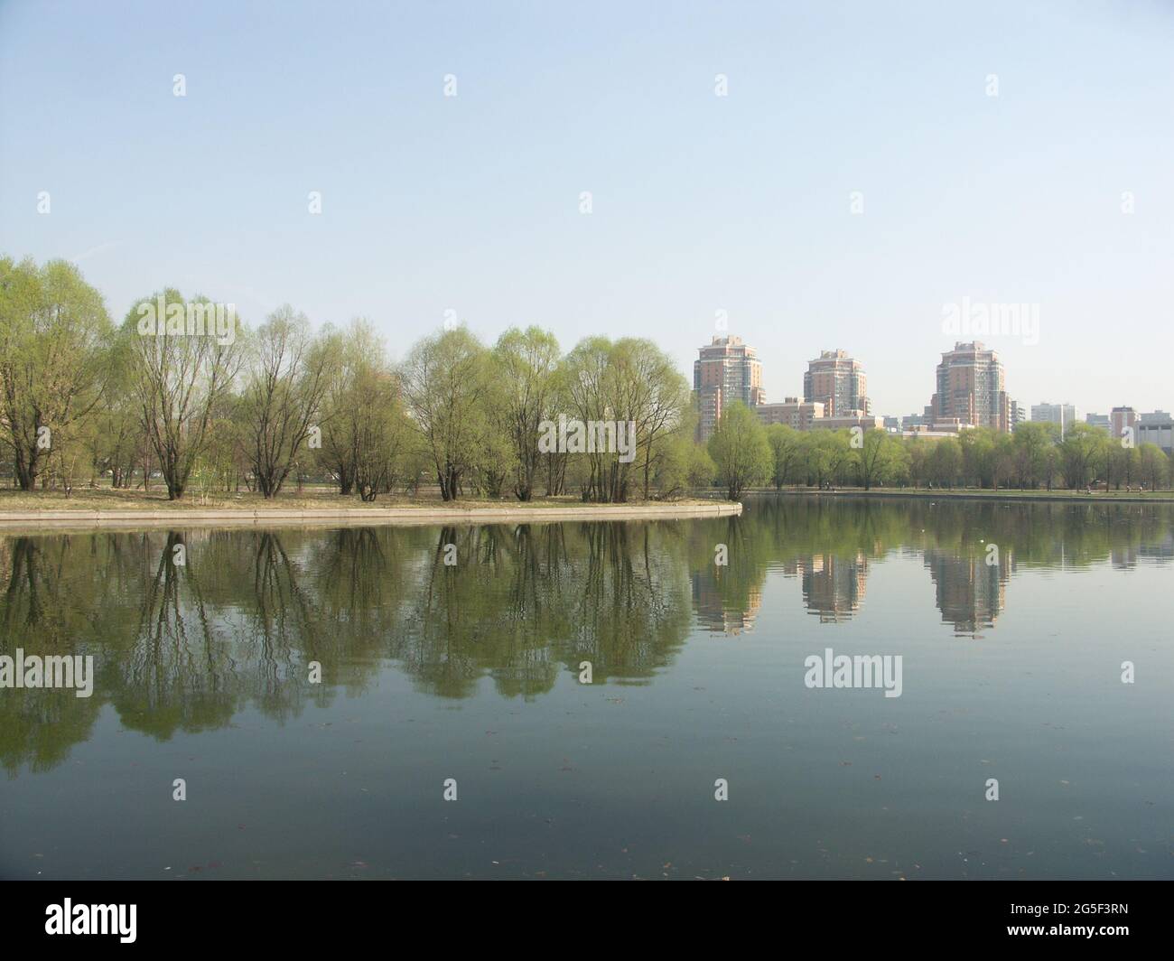 spring in city park at day Stock Photo - Alamy