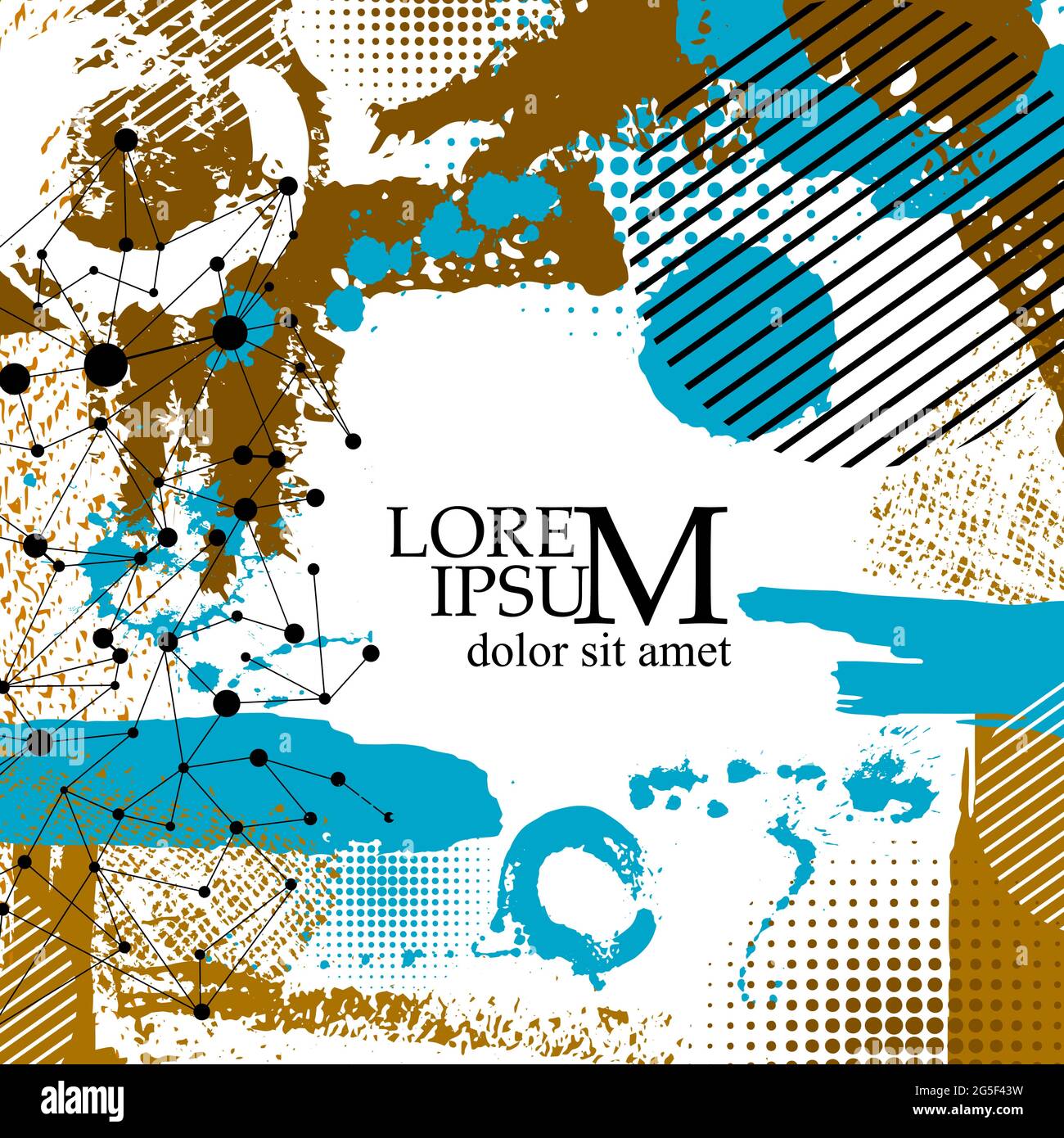 Abstract background for text. With handmade items. Vector illustration ...