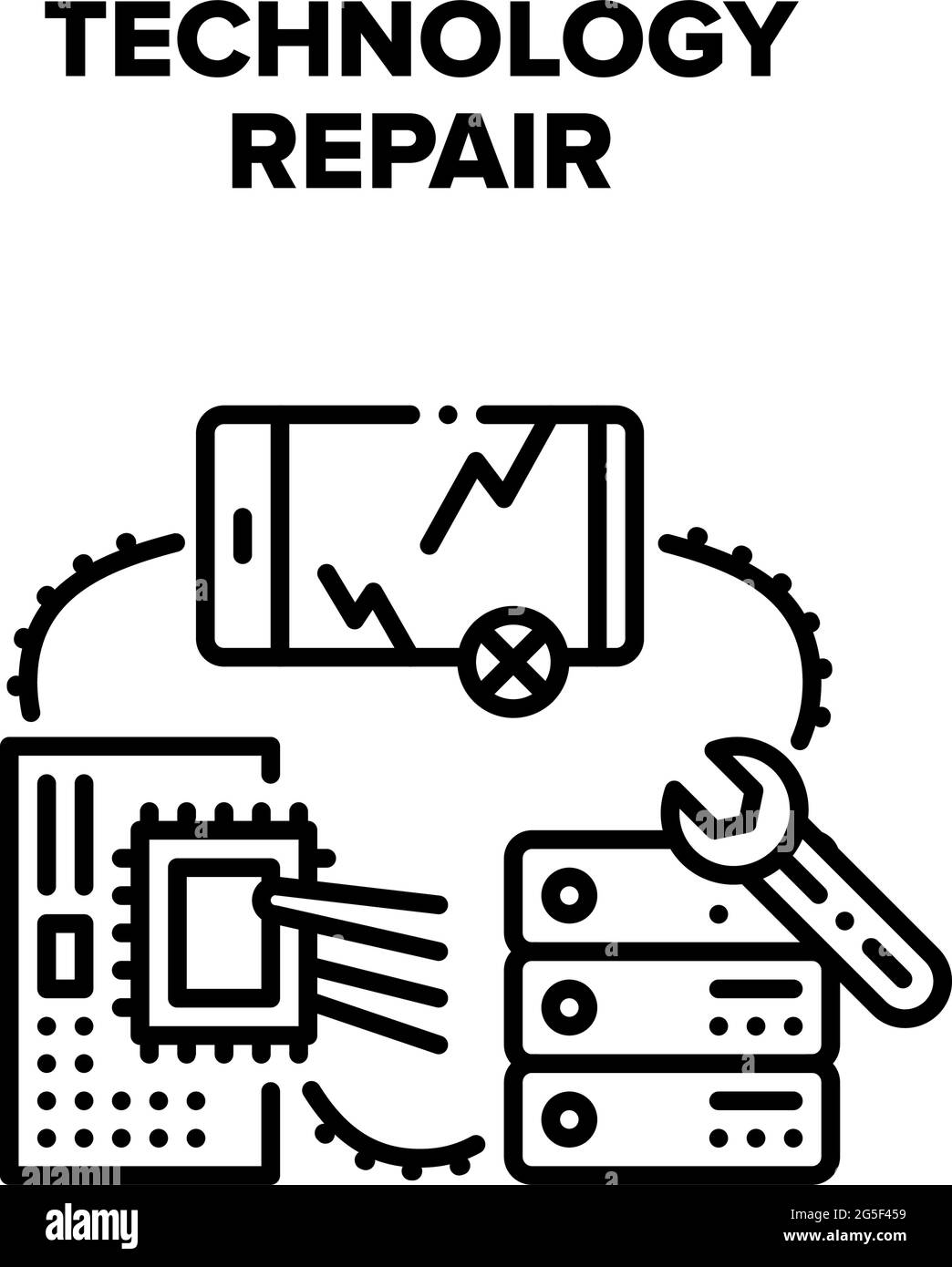 Technology Repair Service Vector Concept Stock Vector Image & Art - Alamy