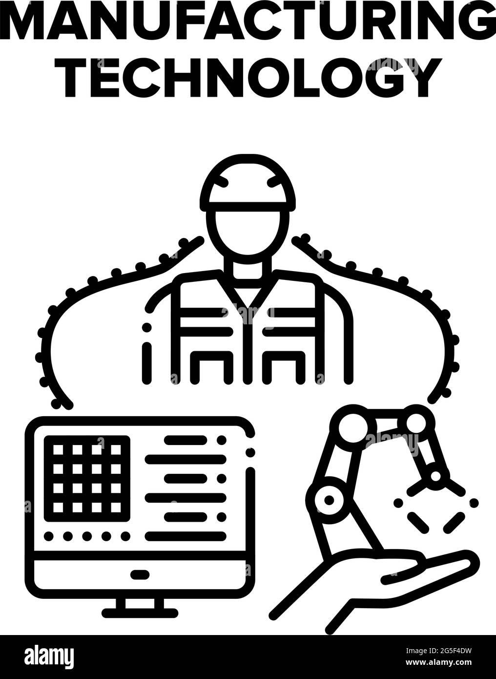 Manufacturing Technology Vector Concept Stock Vector Image & Art - Alamy