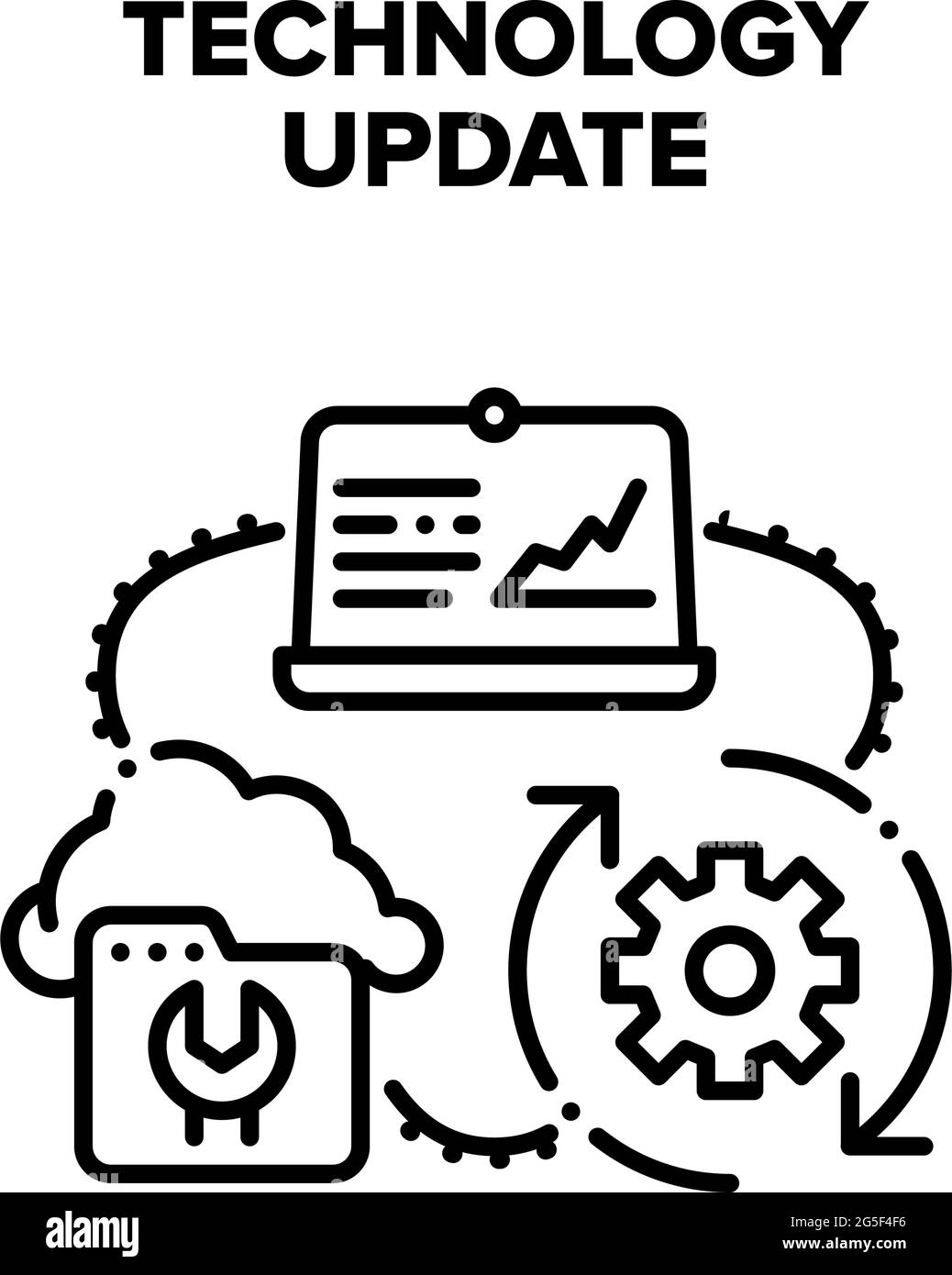 Technology System Update Vector Concept Stock Vector Image & Art - Alamy