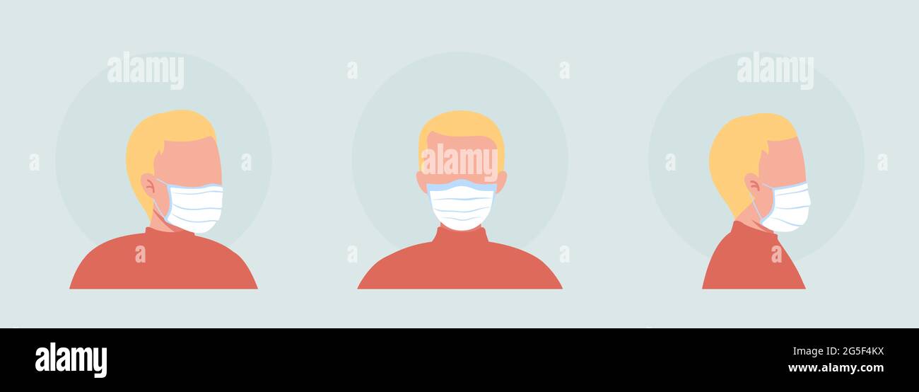 Pleated mask Stock Vector Images - Alamy