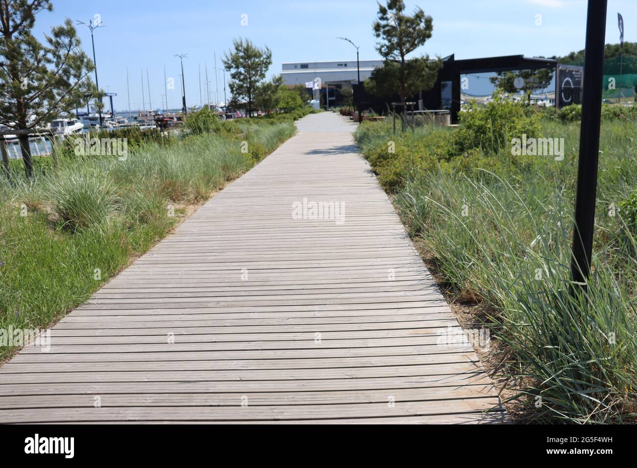 Park elements, paths, flower beds and benches Stock Photo - Alamy