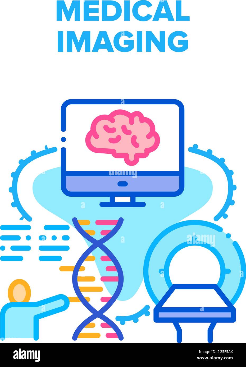 Medical Imaging Vector Concept Color Illustration Stock Vector Image ...