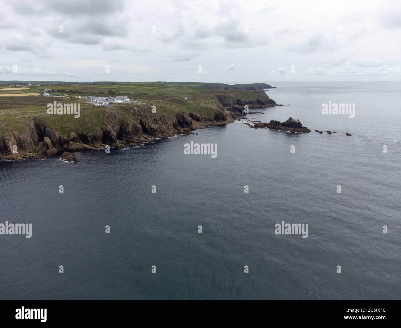 Lands end cornwall drone hi-res stock photography and images - Alamy