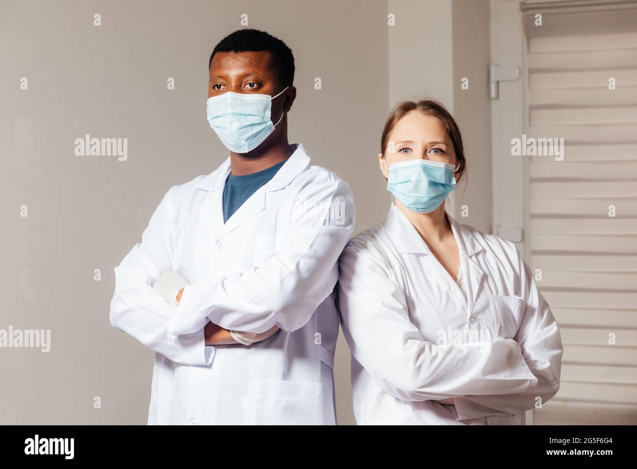 Diverse male female doctors wearing hi-res stock photography and images ...