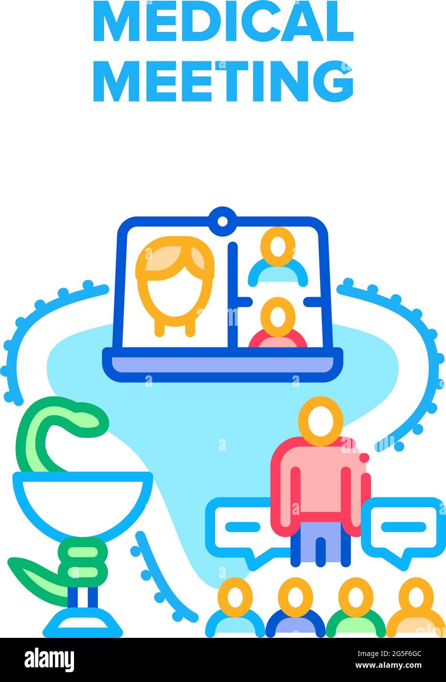 Medical Meeting Vector Concept Color Illustration Stock Vector Image ...