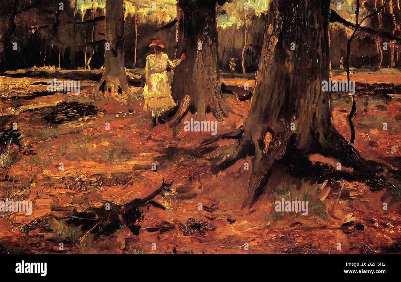 Vincent Van Gogh - Girl White Woods 1882 Stock Photo - Alamy