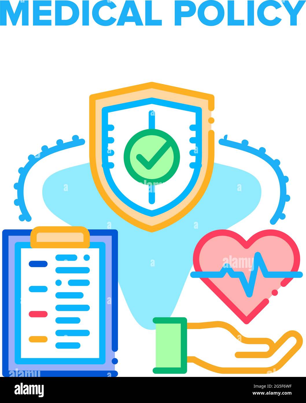 Medical Policy Vector Concept Color Illustration Stock Vector Image ...