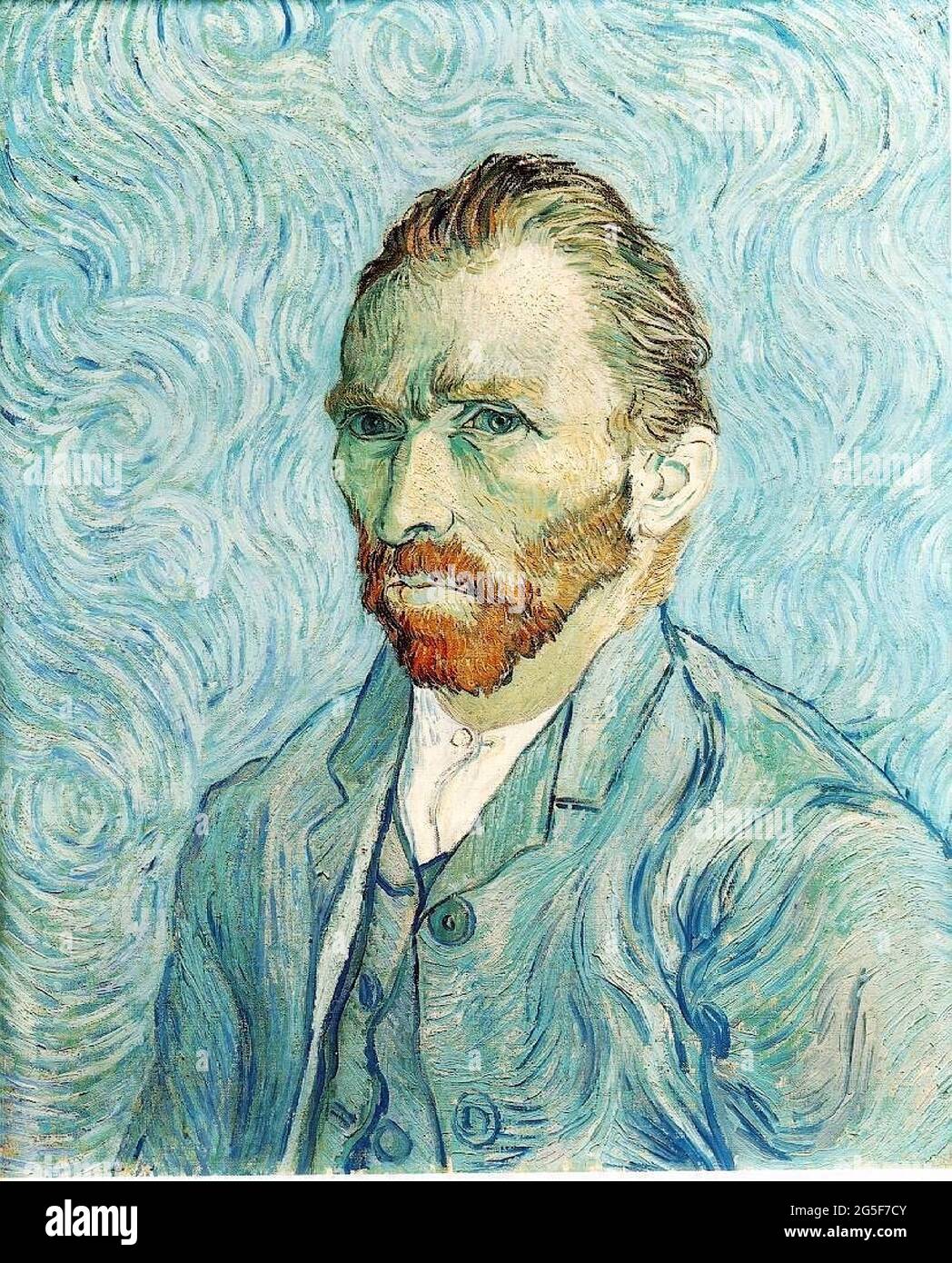 Vincent Van Gogh - Self Portrait 1889 Stock Photo - Alamy