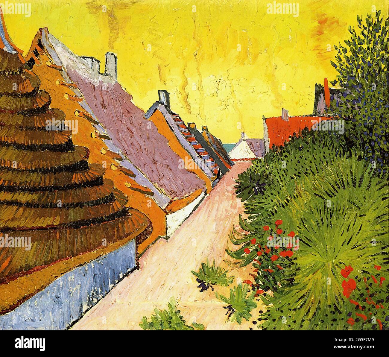 Vincent Van Gogh - Street Saintes Maries 1888 2 1888 Stock Photo - Alamy