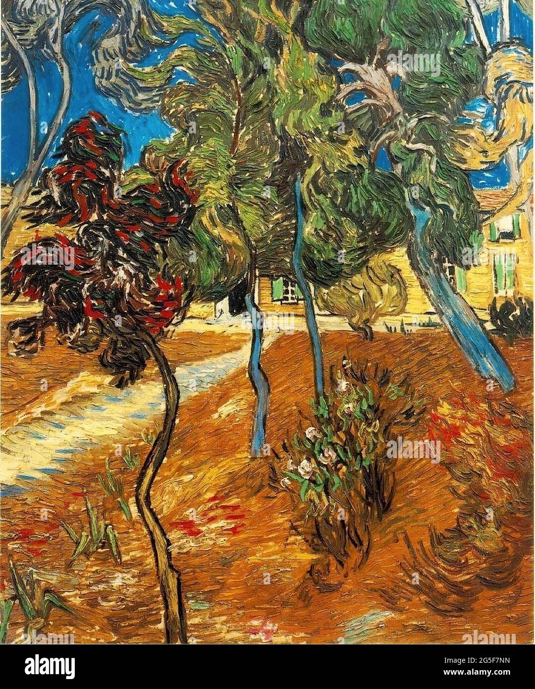 Vincent Van Gogh - Trees Park Hospice St Paul 1889 Stock Photo - Alamy