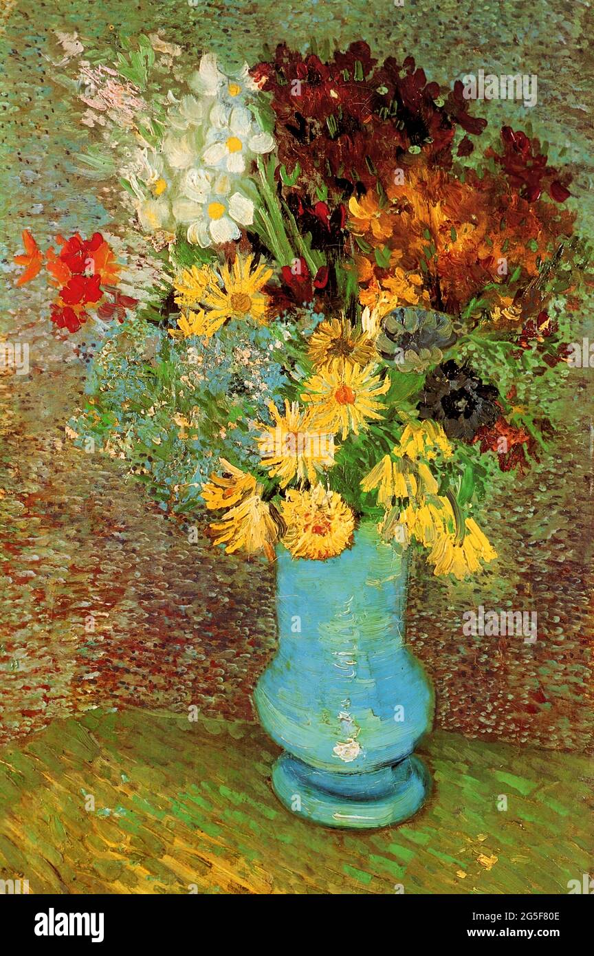 Van gogh vase with daisies hi-res stock photography and images - Alamy