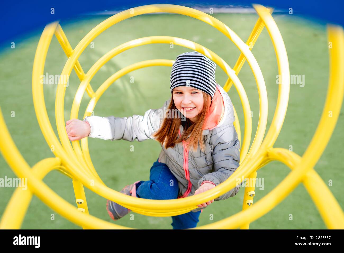 Playground spiral hi-res stock photography and images - Alamy
