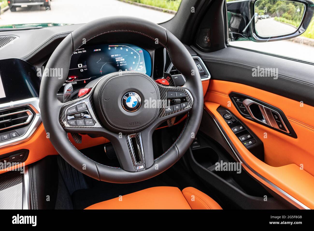 Hong Kong, China June 15, 2021 : BMW M3 Competition Interior June 15 ...