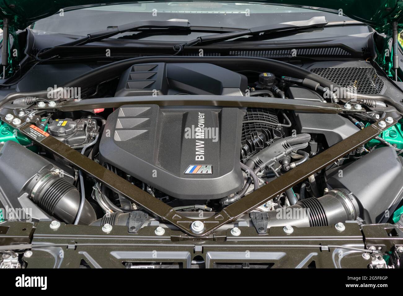 Hong Kong, China June 15, 2021 : BMW M3 Competition Engine June 15 2021 ...
