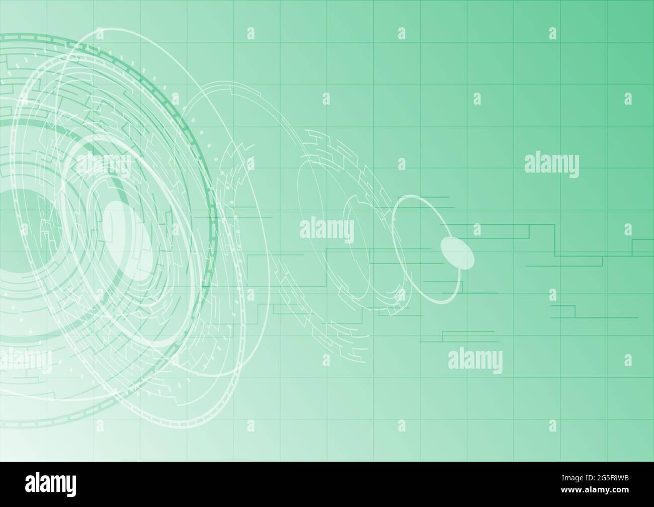 Abstract technology background. A piece of HUD circle. Grid texture ...