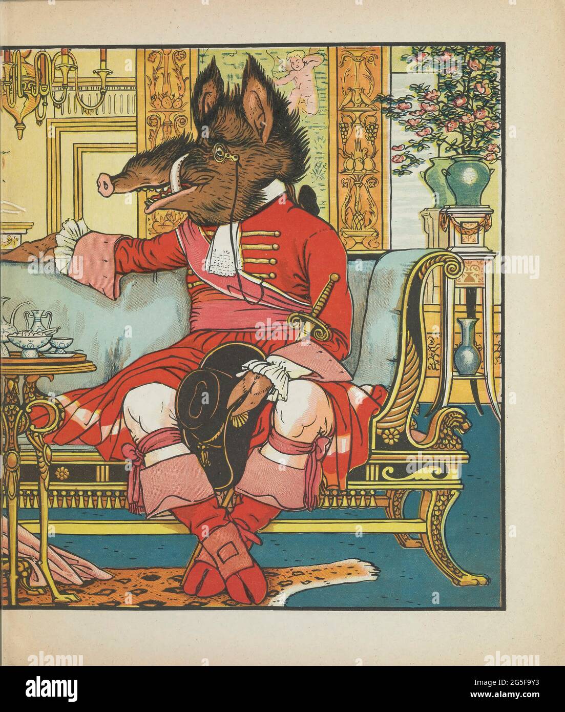 Beauty and the beast by Walter Crane, Edmund Evans, Published in London ...