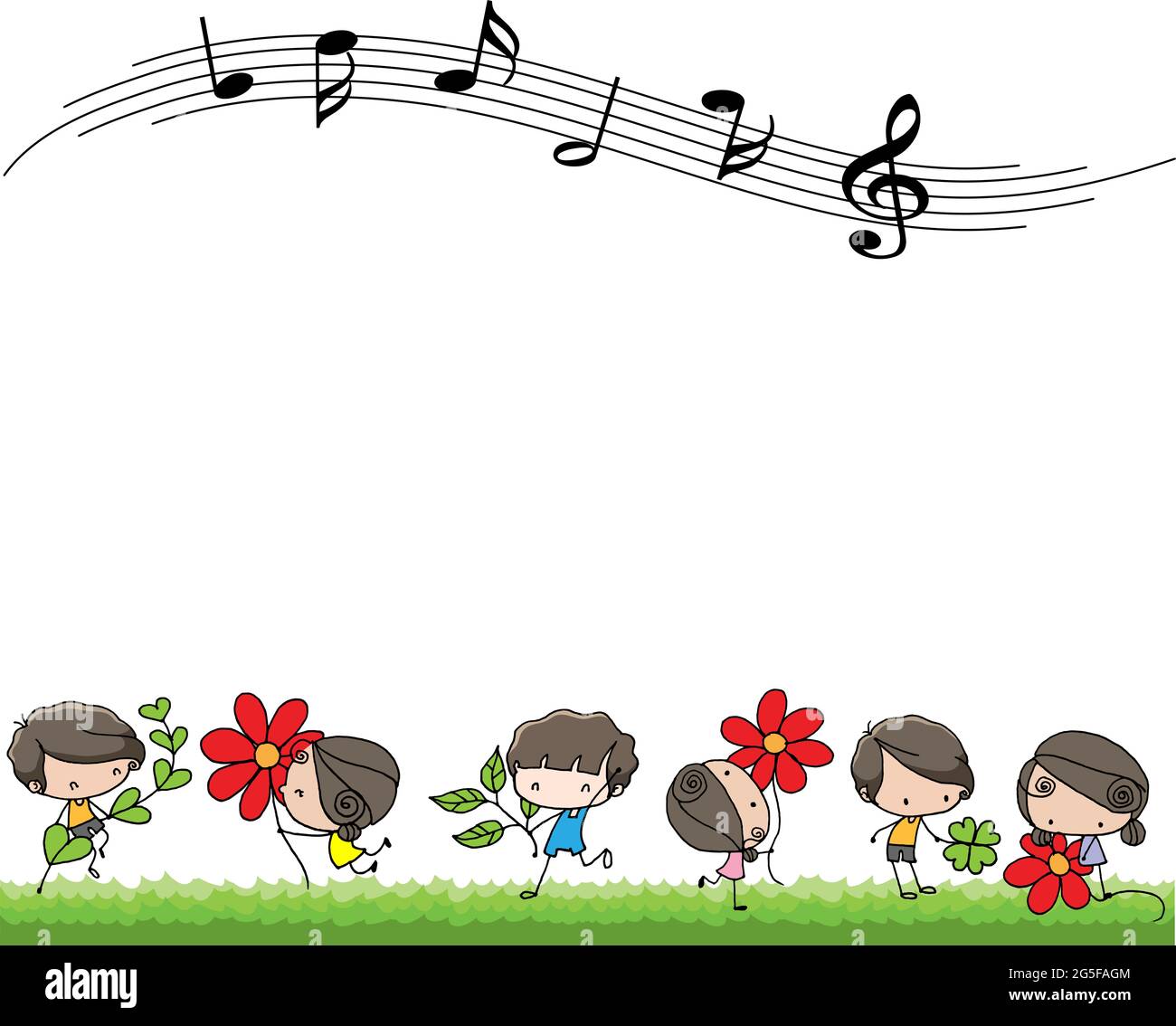 kids border background frame card Stock Photo - Alamy