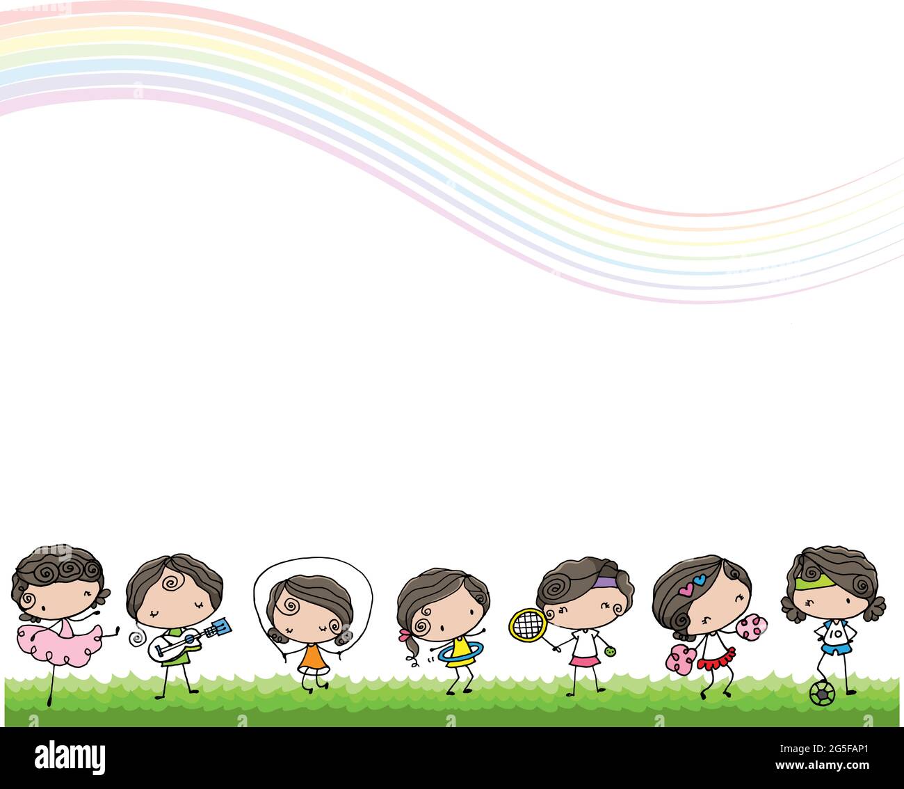 kids border background frame card Stock Photo - Alamy