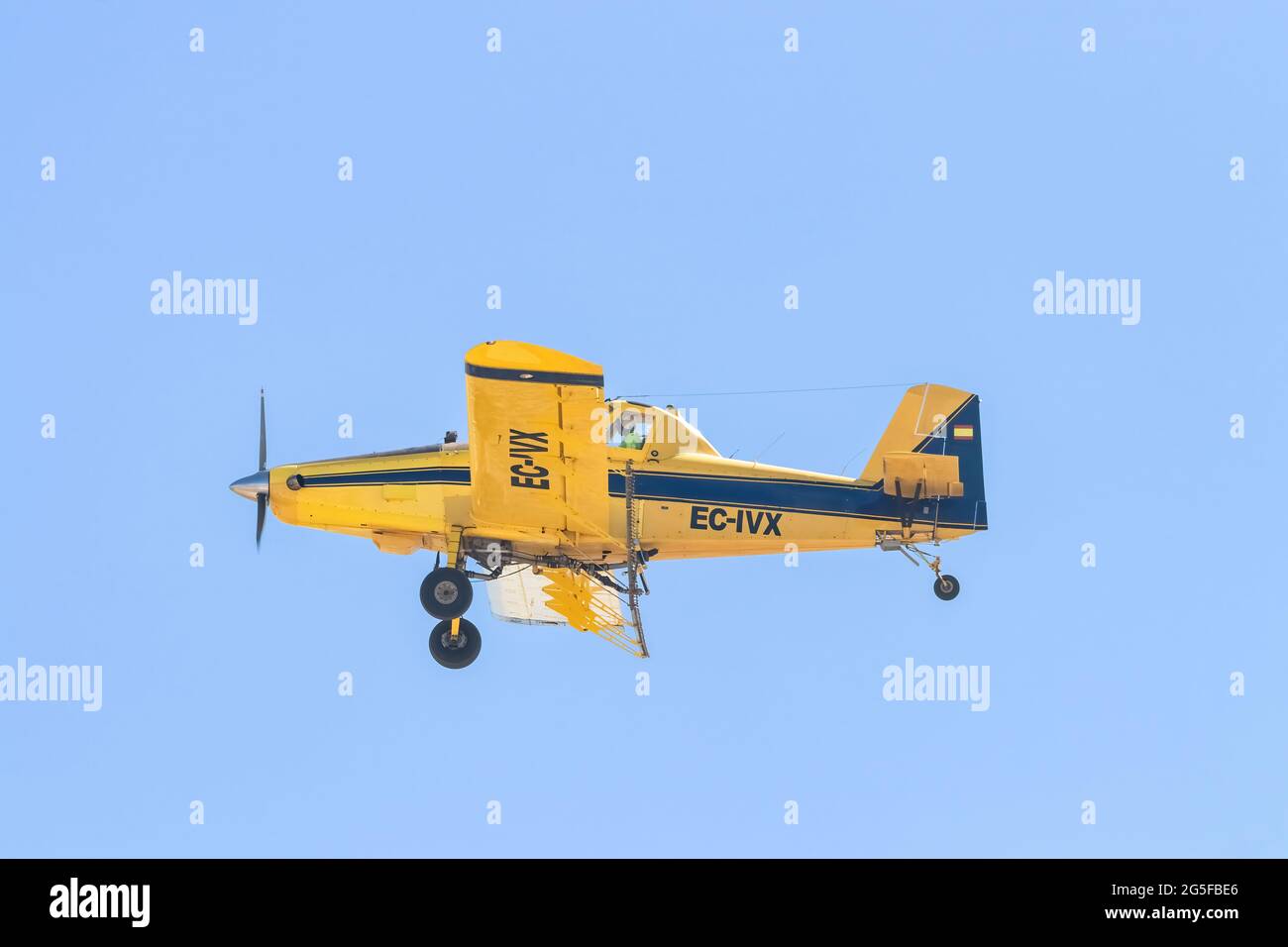 Huelva, Spain - June 27, 2021: ADEFA (Agricultural Fumigation Aircraft ...