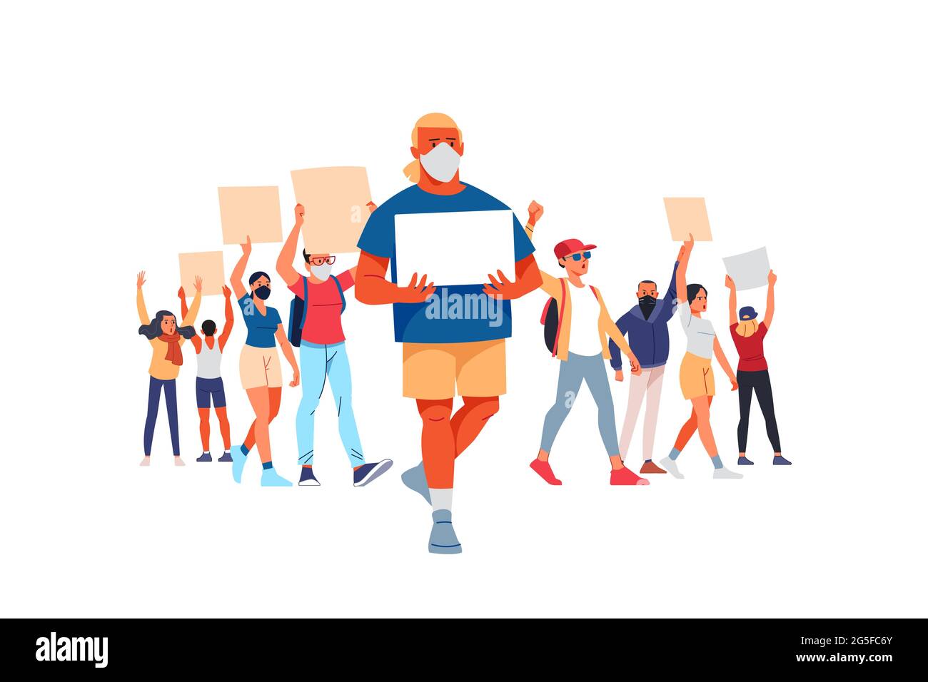 Adult protester Cut Out Stock Images & Pictures - Alamy