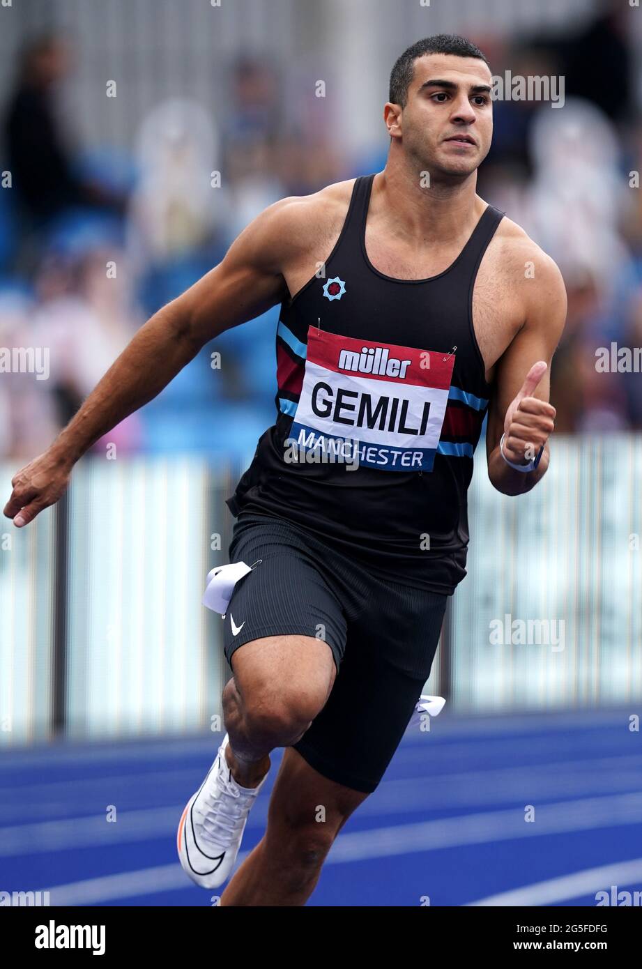 Great Britain's Adam Gemili in the men's 200m heat 2 during day three ...