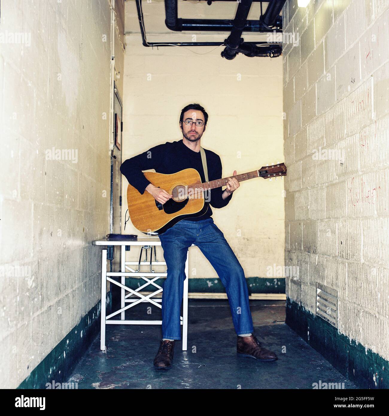 James Mercer musician and lead singer of The Shins, photographed ...