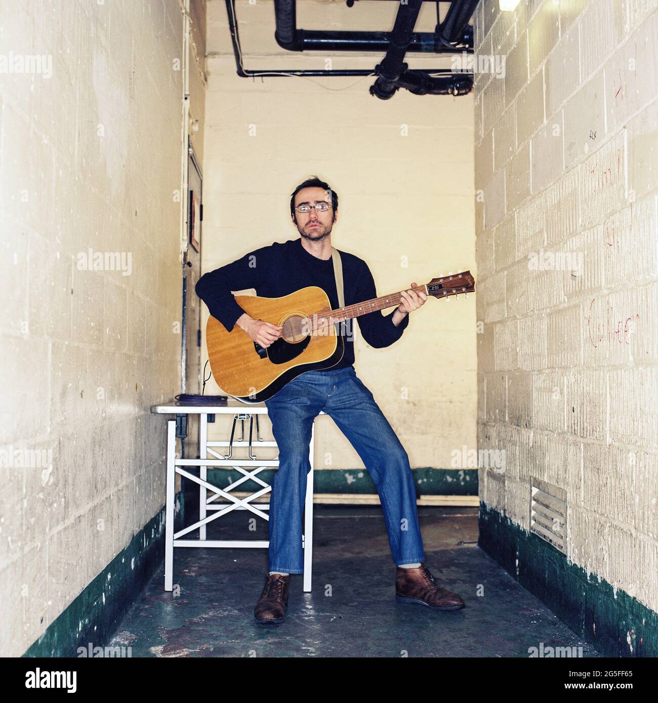 James Mercer musician and lead singer of The Shins, photographed ...