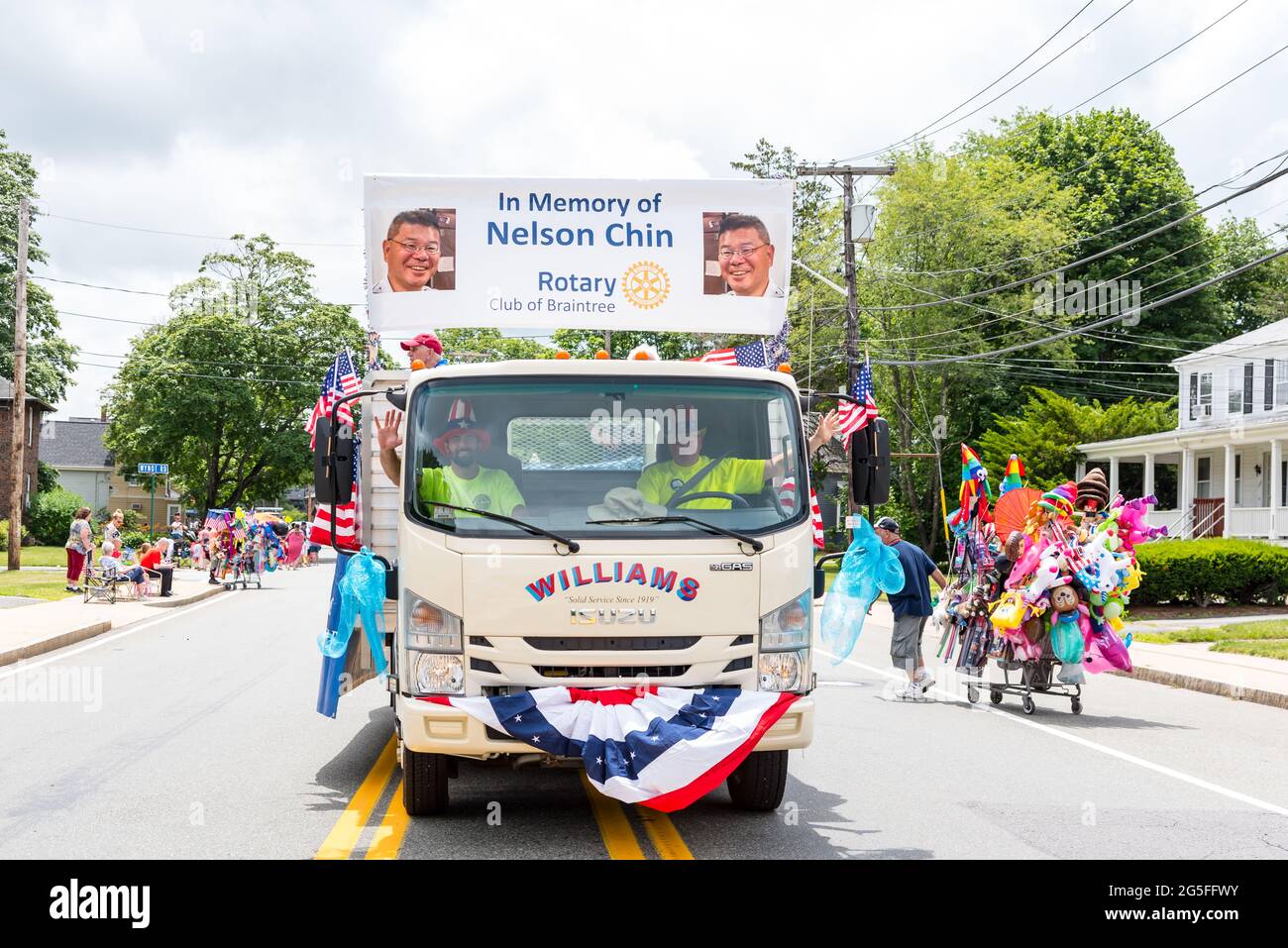 Sign remembering and memorializing Rotary Club member Nelson Chin at ...
