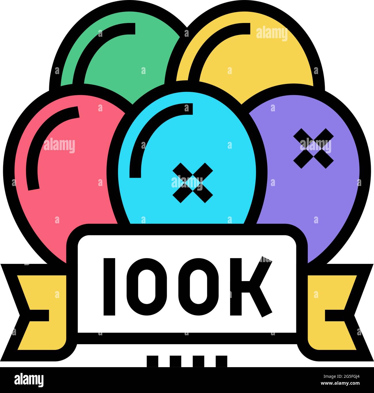 100k sign Cut Out Stock Images & Pictures - Alamy