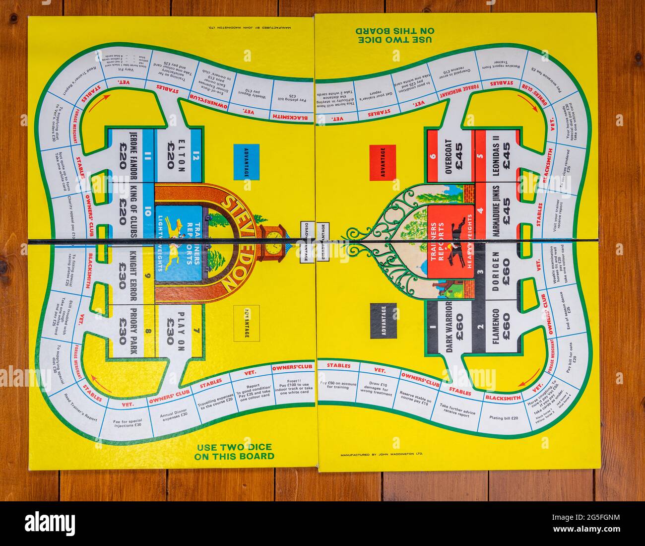 Totopoly Horse Training and Racing Board Game 1972 Waddington's ...