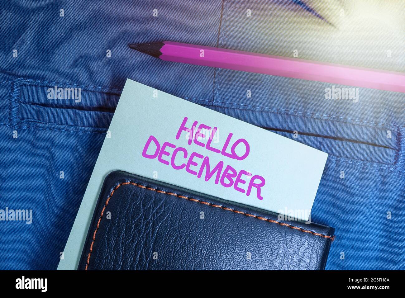 Writing displaying text Hello December. Internet Concept greeting used ...
