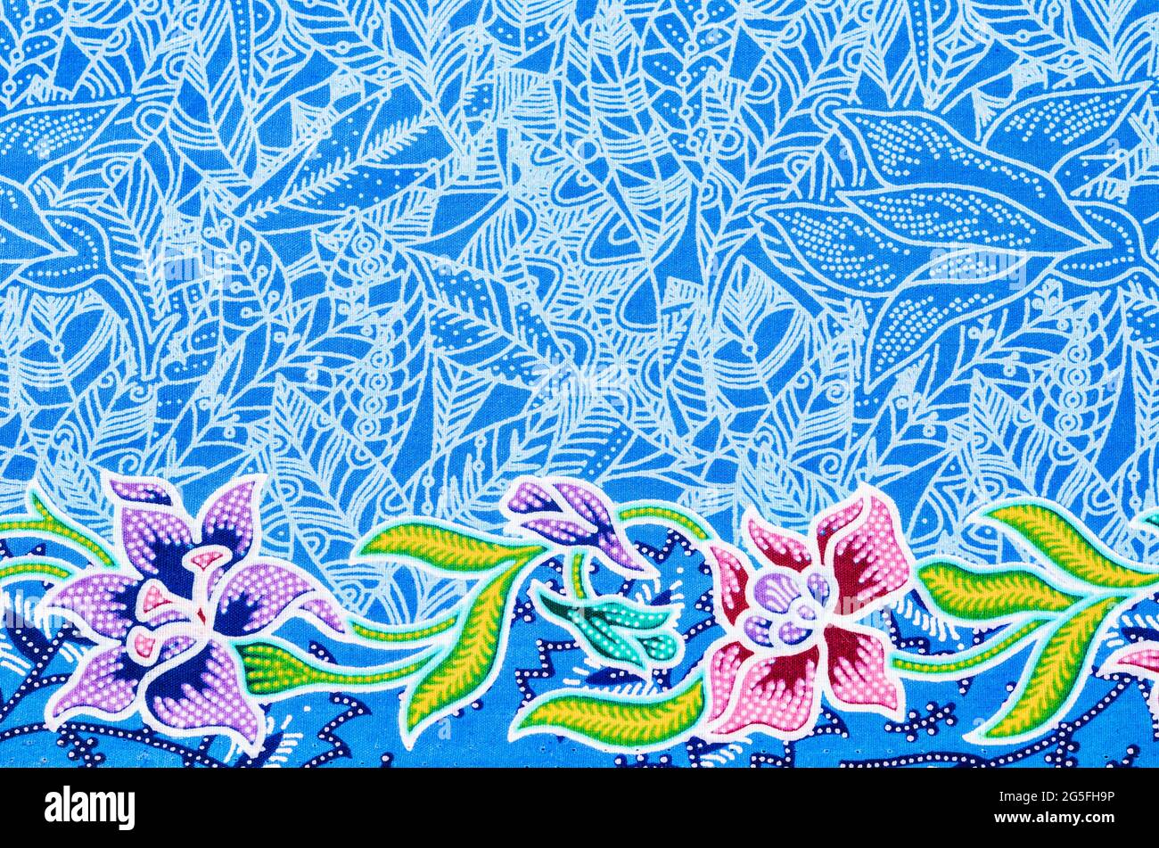 The beautiful of art Batik textile pattern that become traditional clothes Stock Photo - Alamy