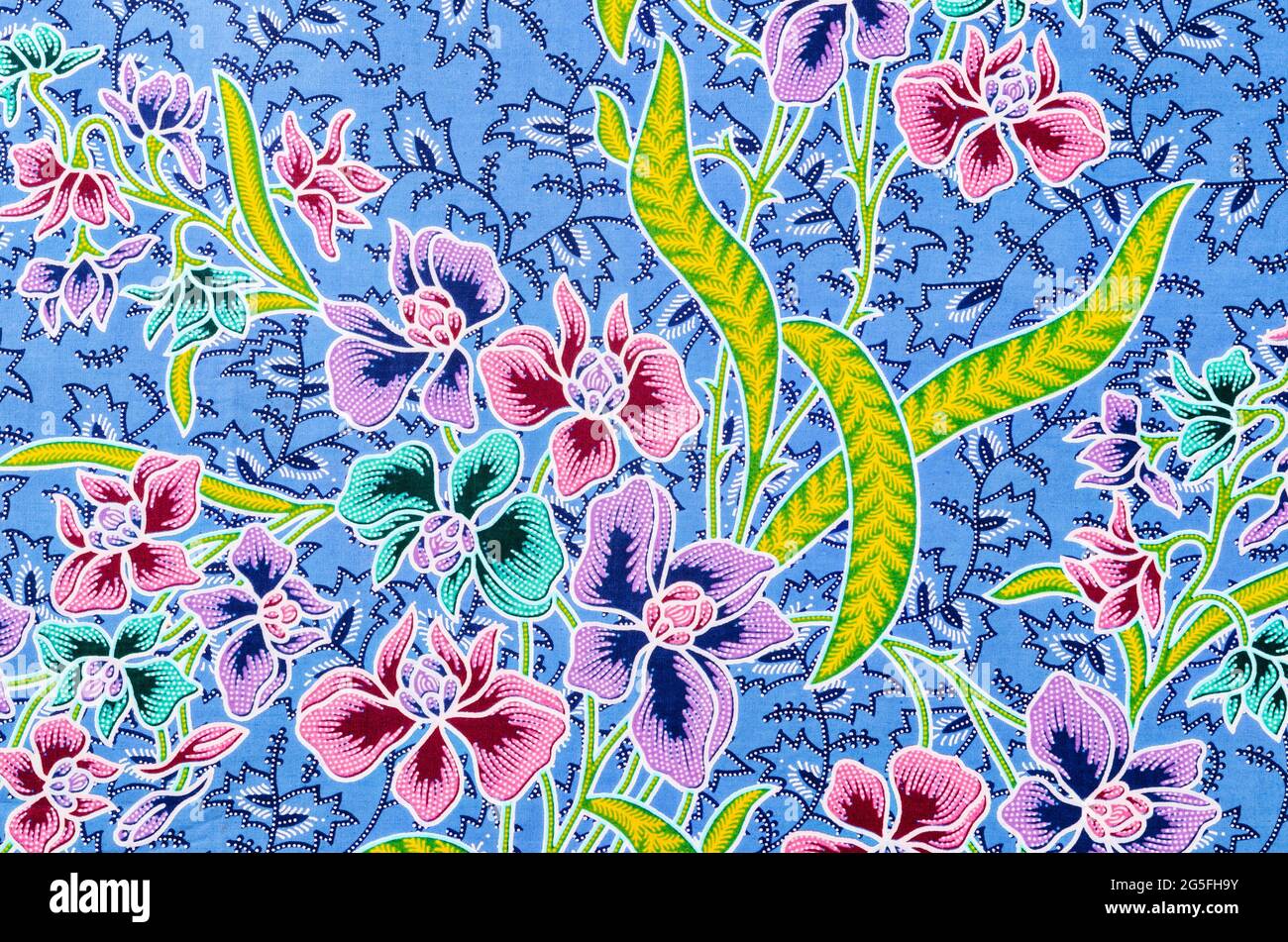 The beautiful of art Batik textile pattern that become traditional ...